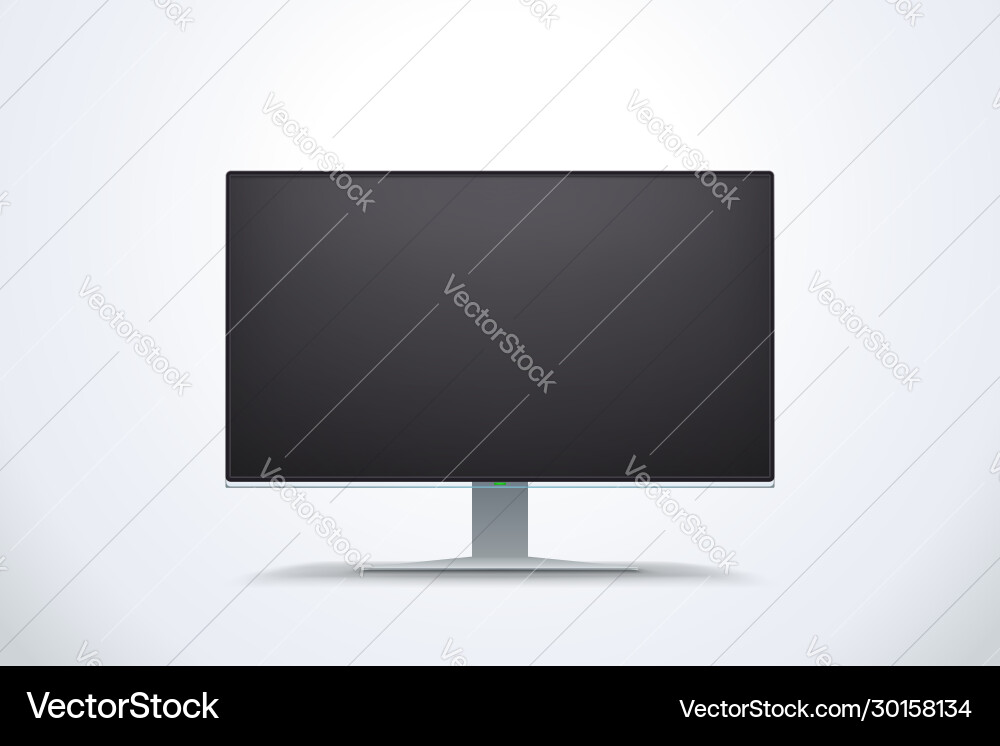 Black screen display Royalty Free Vector Image