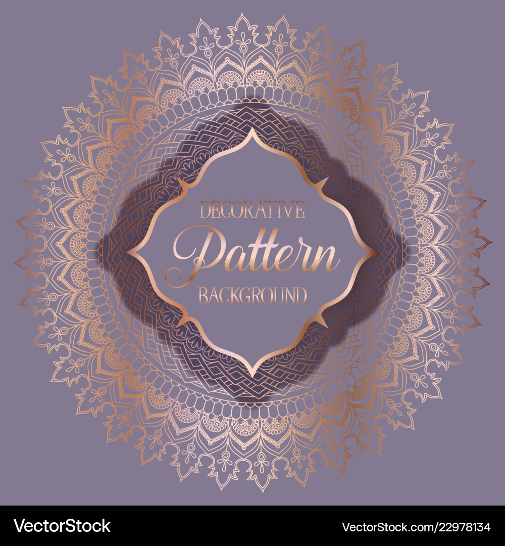 Decorative pattern background Royalty Free Vector Image