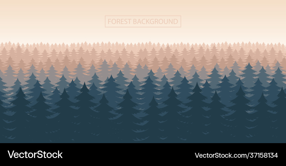 Forest landscape background design Royalty Free Vector Image