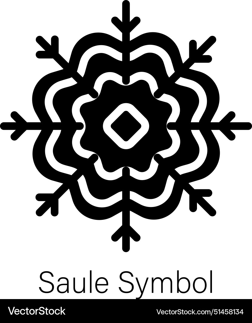 Saule symbol Royalty Free Vector Image - VectorStock