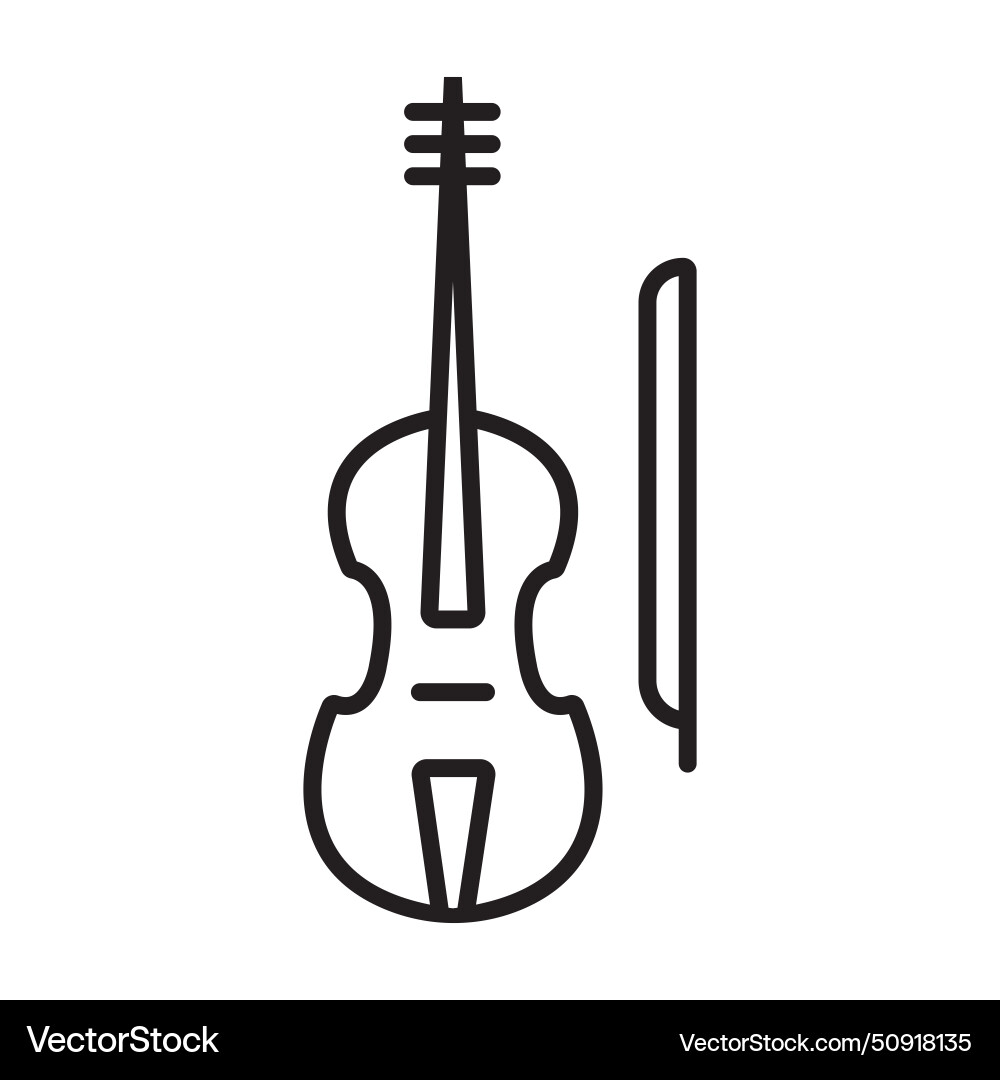 Violin icon Royalty Free Vector Image - VectorStock