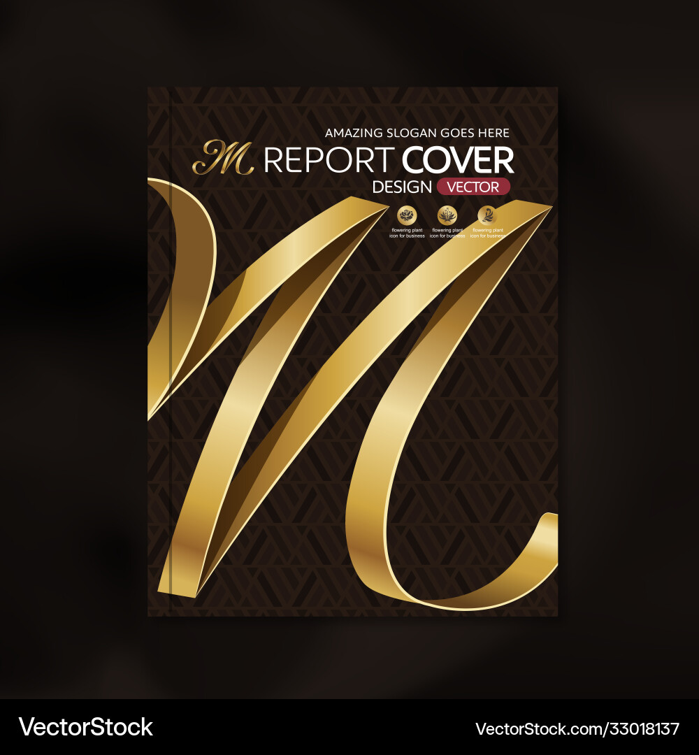 Report cover 14 Royalty Free Vector Image - VectorStock