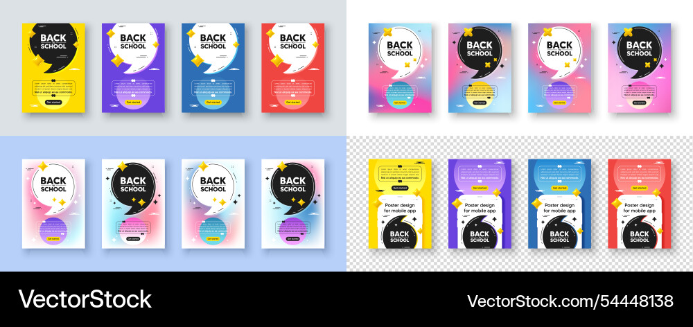 Back to school tag education offer poster Vector Image
