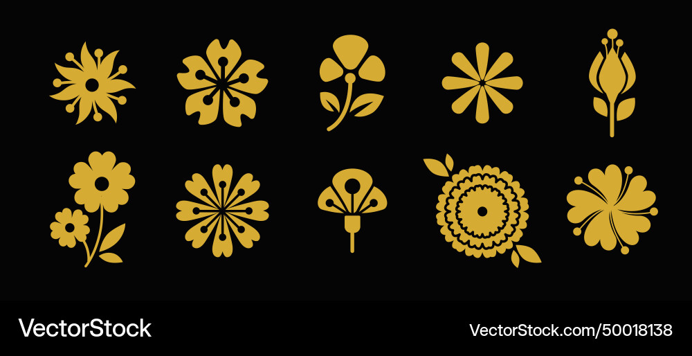 Chinese traditional symbols Royalty Free Vector Image