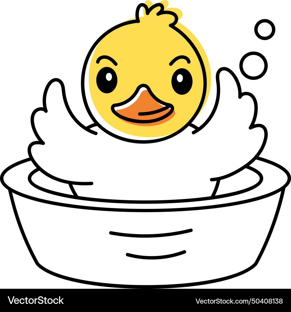 Funny duck doodles Royalty Free Vector Image - VectorStock