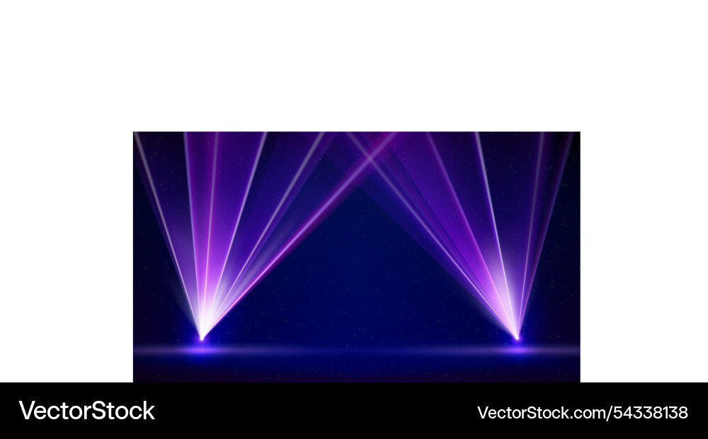 Laser light show bright led beams dj Royalty Free Vector