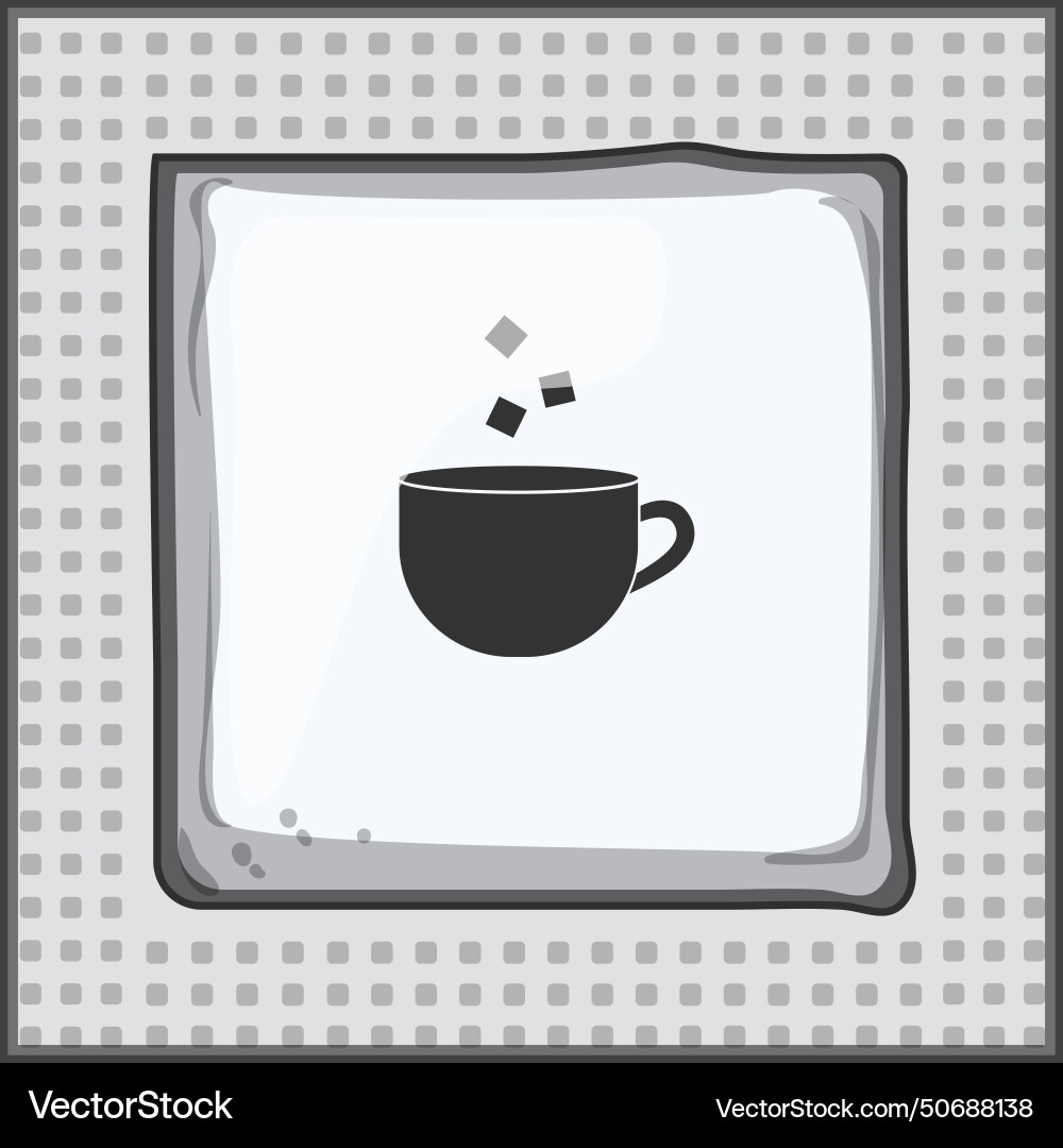 Pack sugar bag cartoon Royalty Free Vector Image