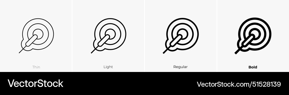 Electrode icon thin light regular and bold style Vector Image