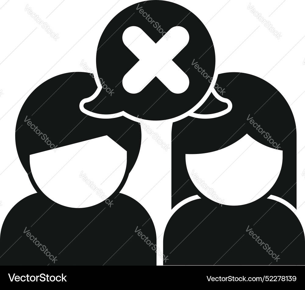 People having communication problems with negative