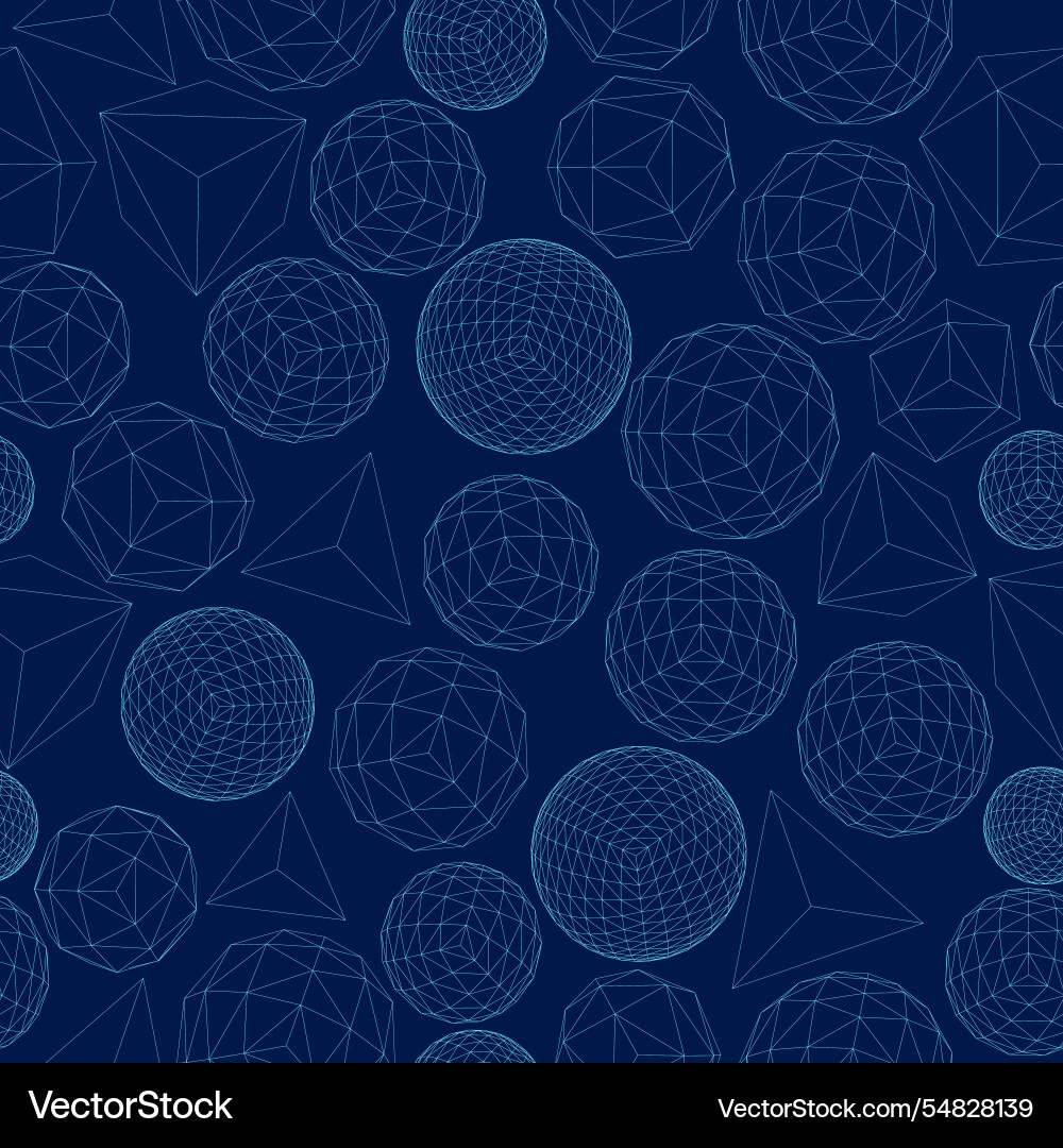 Seamless texture outline with geometric shapes Vector Image