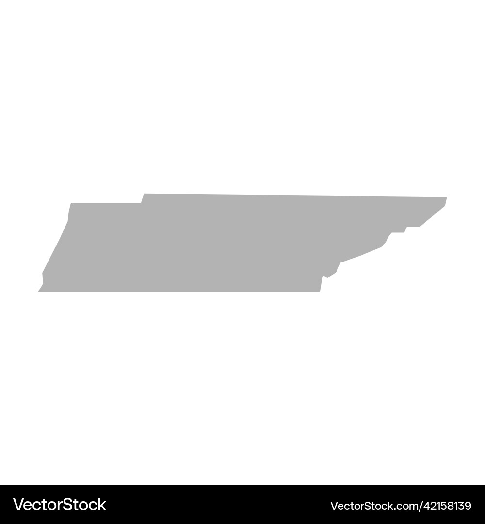 Tennessee State Map Icon Royalty Free Vector Image