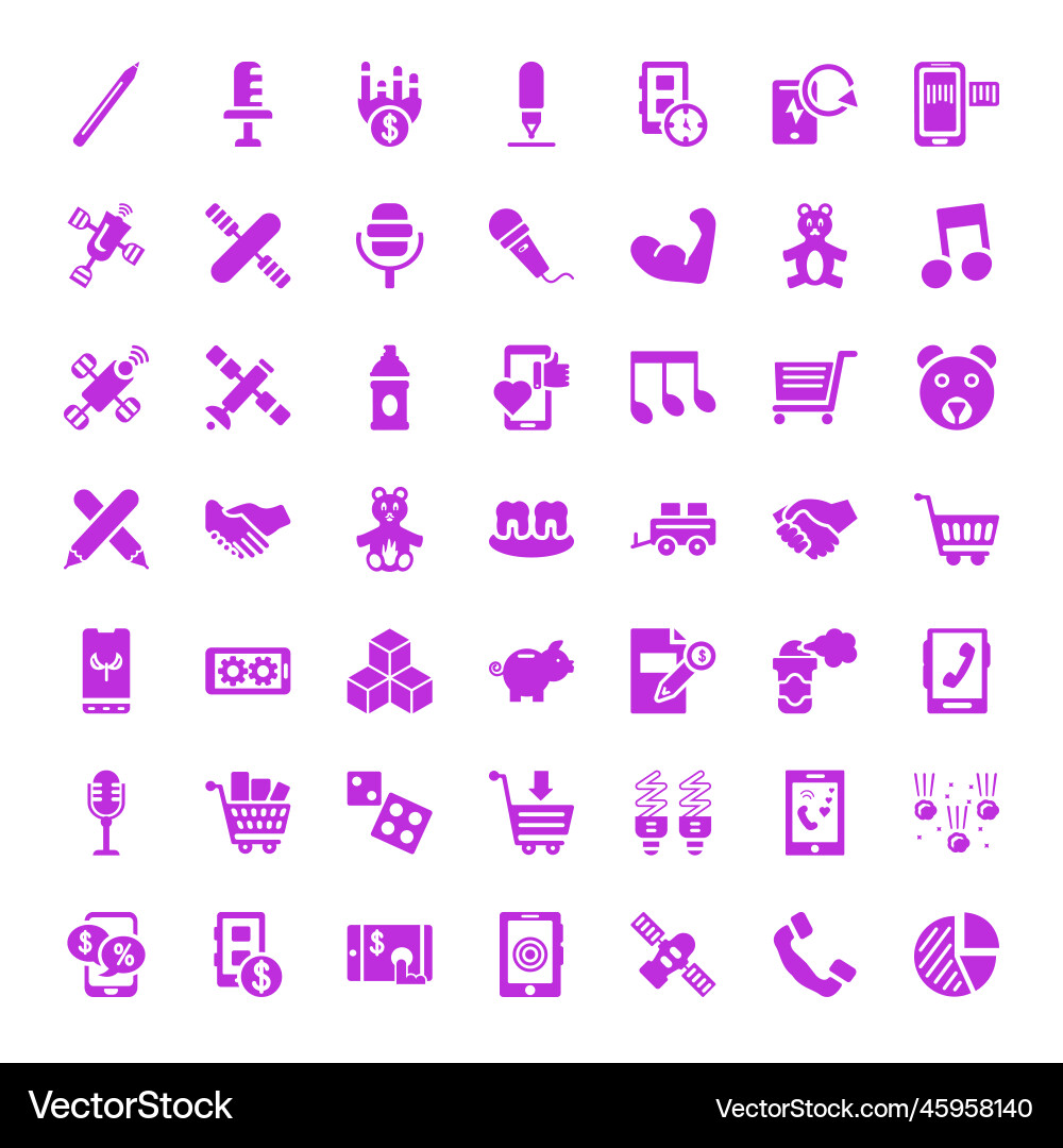 Clipart icons Royalty Free Vector Image - VectorStock