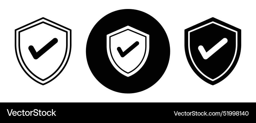 Protection outline icon collection or set Vector Image