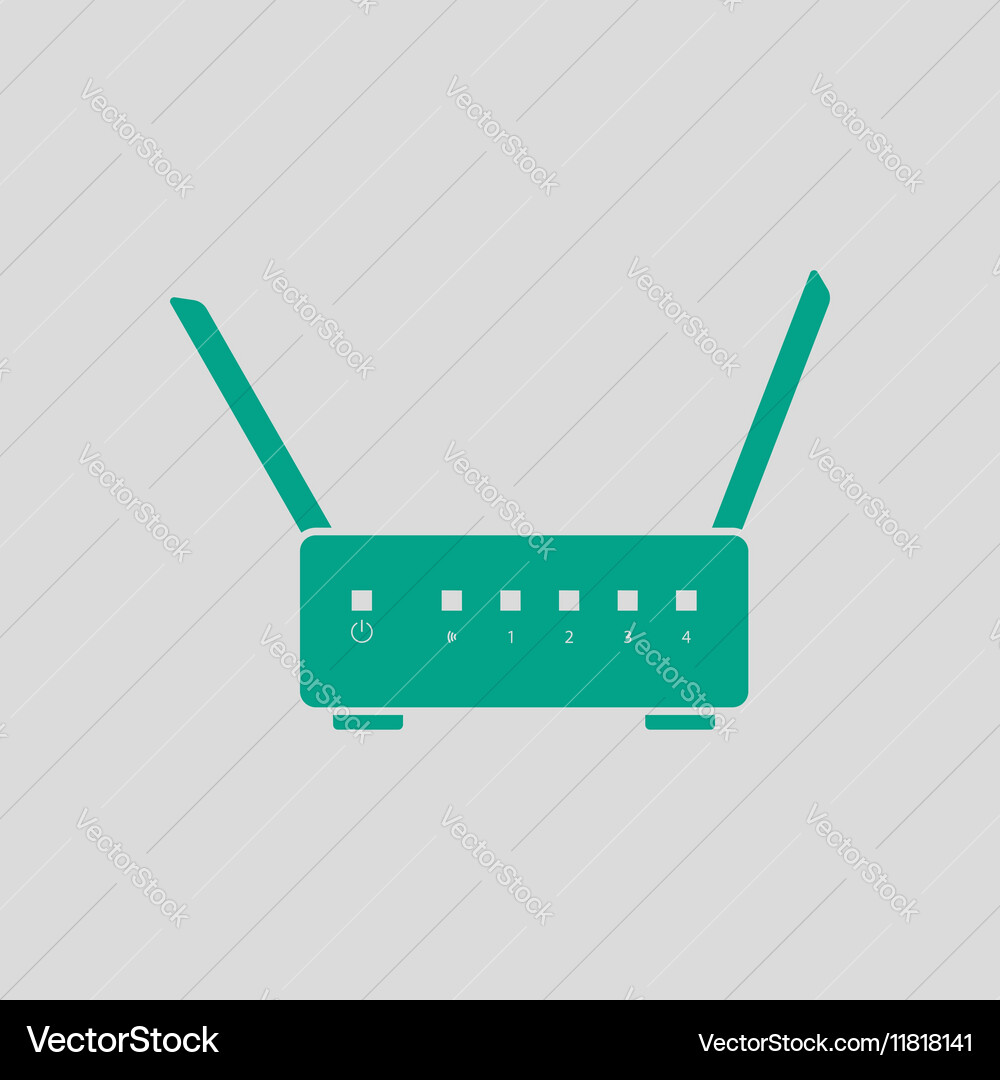Wi-fi router icon Royalty Free Vector Image - VectorStock