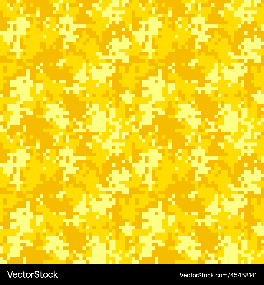 Yellow camouflage pattern Royalty Free Vector Image