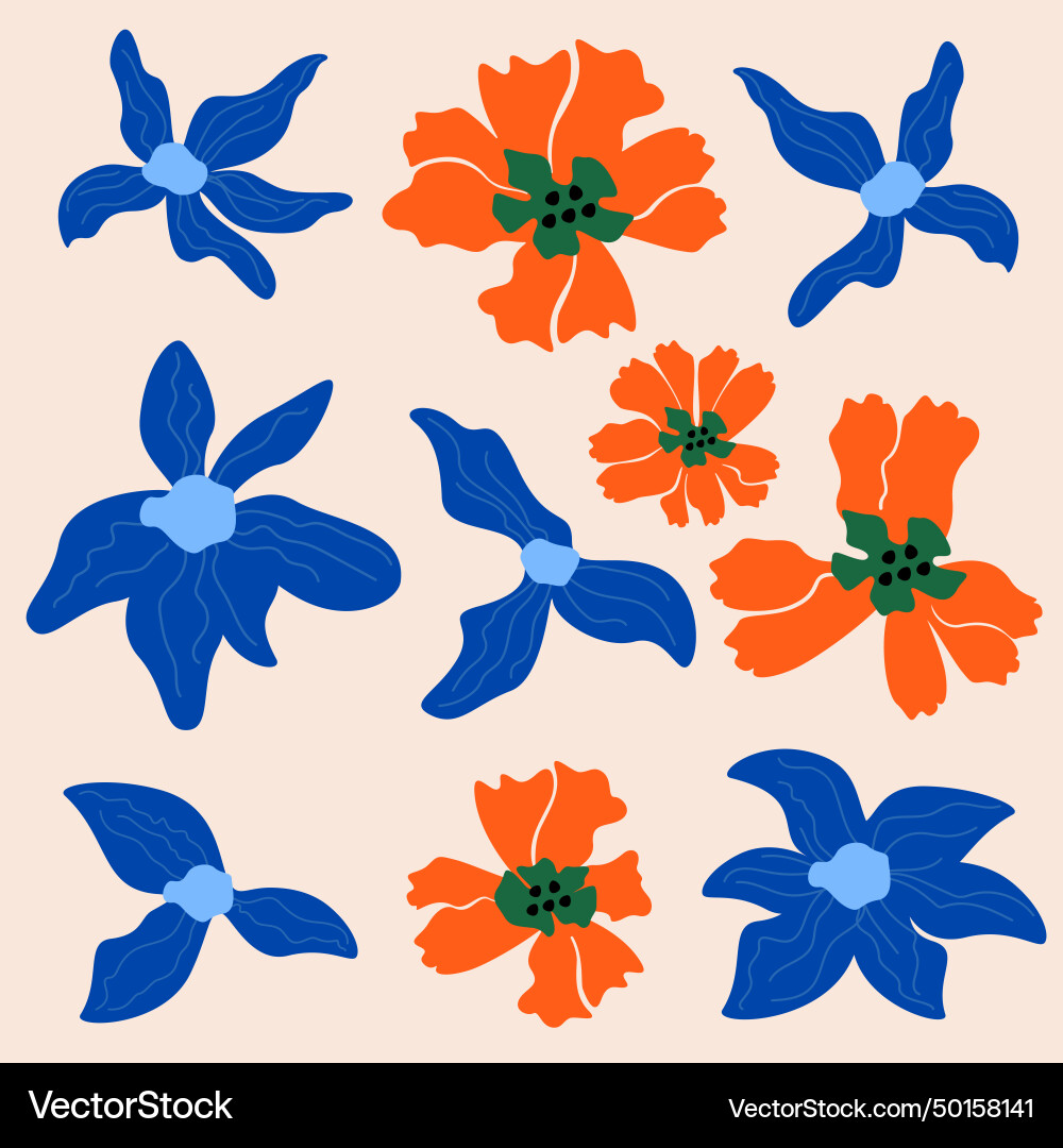 Yellow modern flower Royalty Free Vector Image