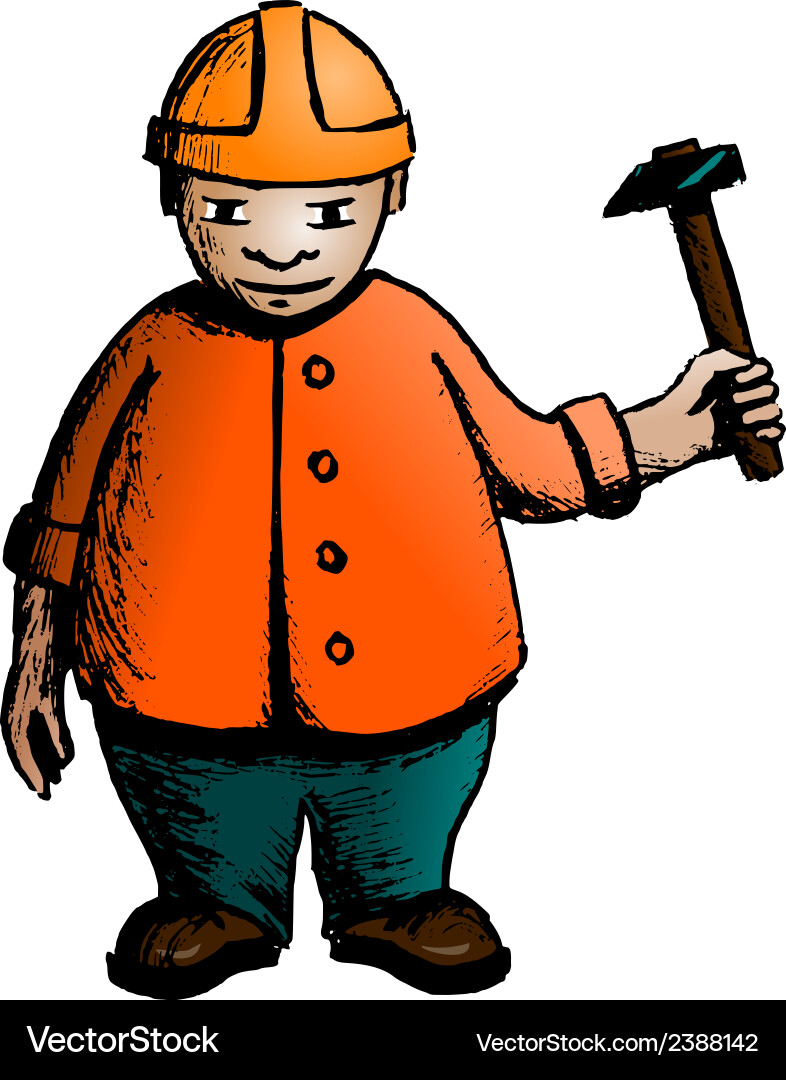 Builder Royalty Free Vector Image - VectorStock