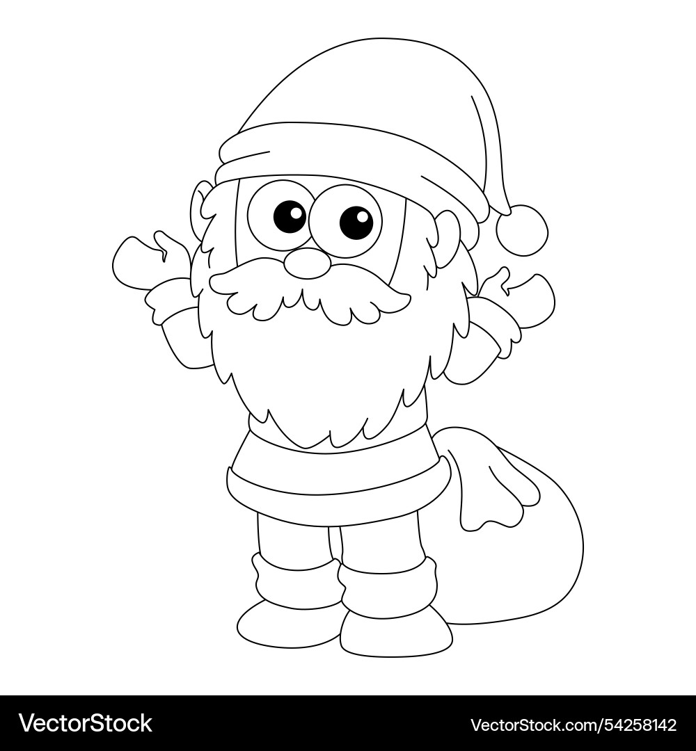 Christmas coloring page Royalty Free Vector Image