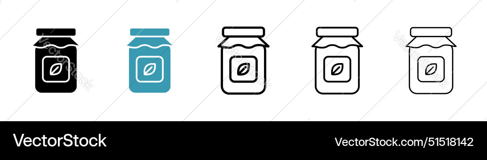 Jam icon Royalty Free Vector Image - VectorStock