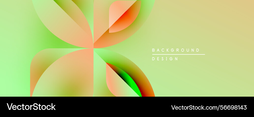 Abstract floral design soft gradients create Vector Image