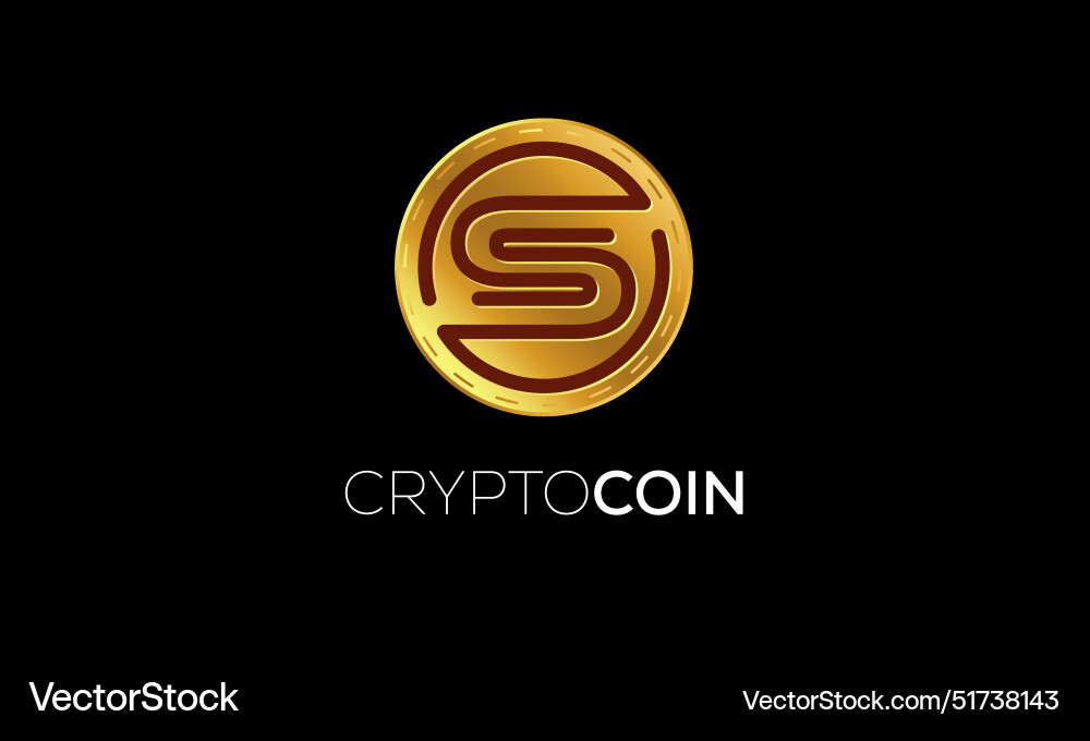 Letter s coin logo Royalty Free Vector Image - VectorStock