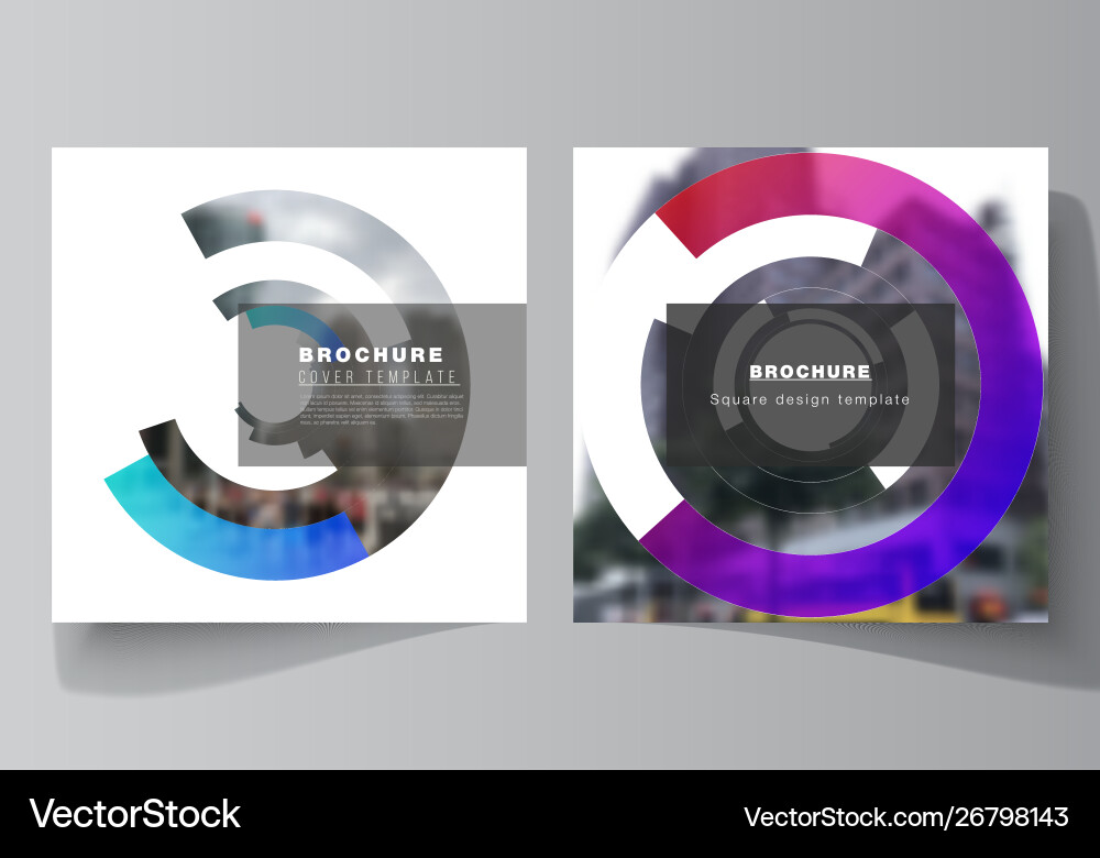 Minimal layout two square format Royalty Free Vector Image