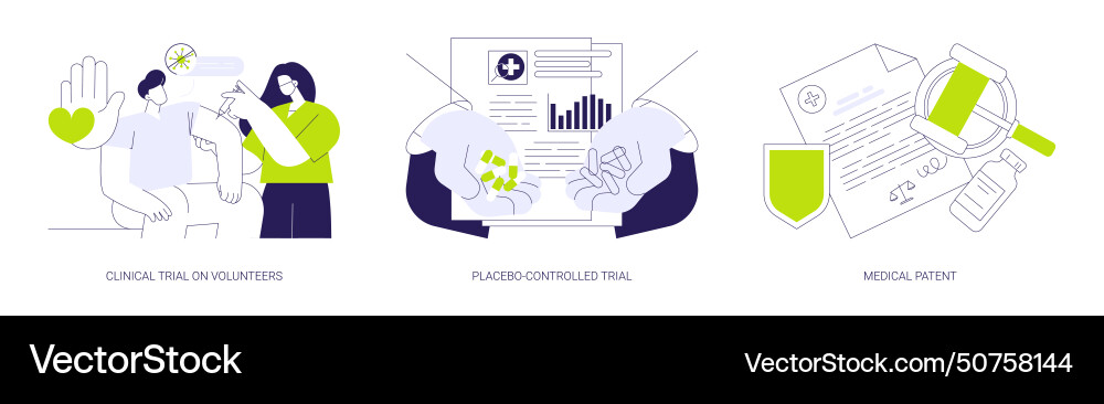 Clinical research abstract concept Royalty Free Vector Image