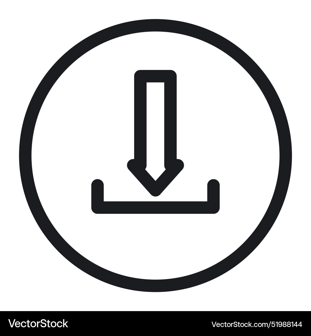 Download icon perfect for file transfers Vector Image