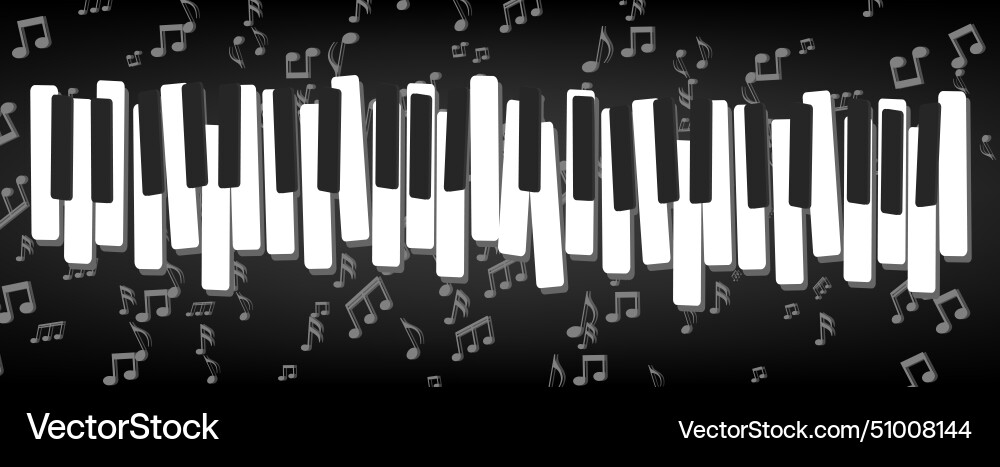 Key piano note Royalty Free Vector Image - VectorStock