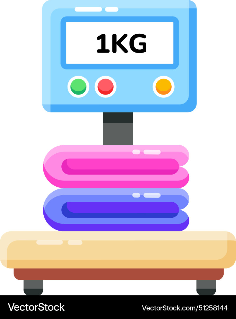 Laundry scale Royalty Free Vector Image - VectorStock