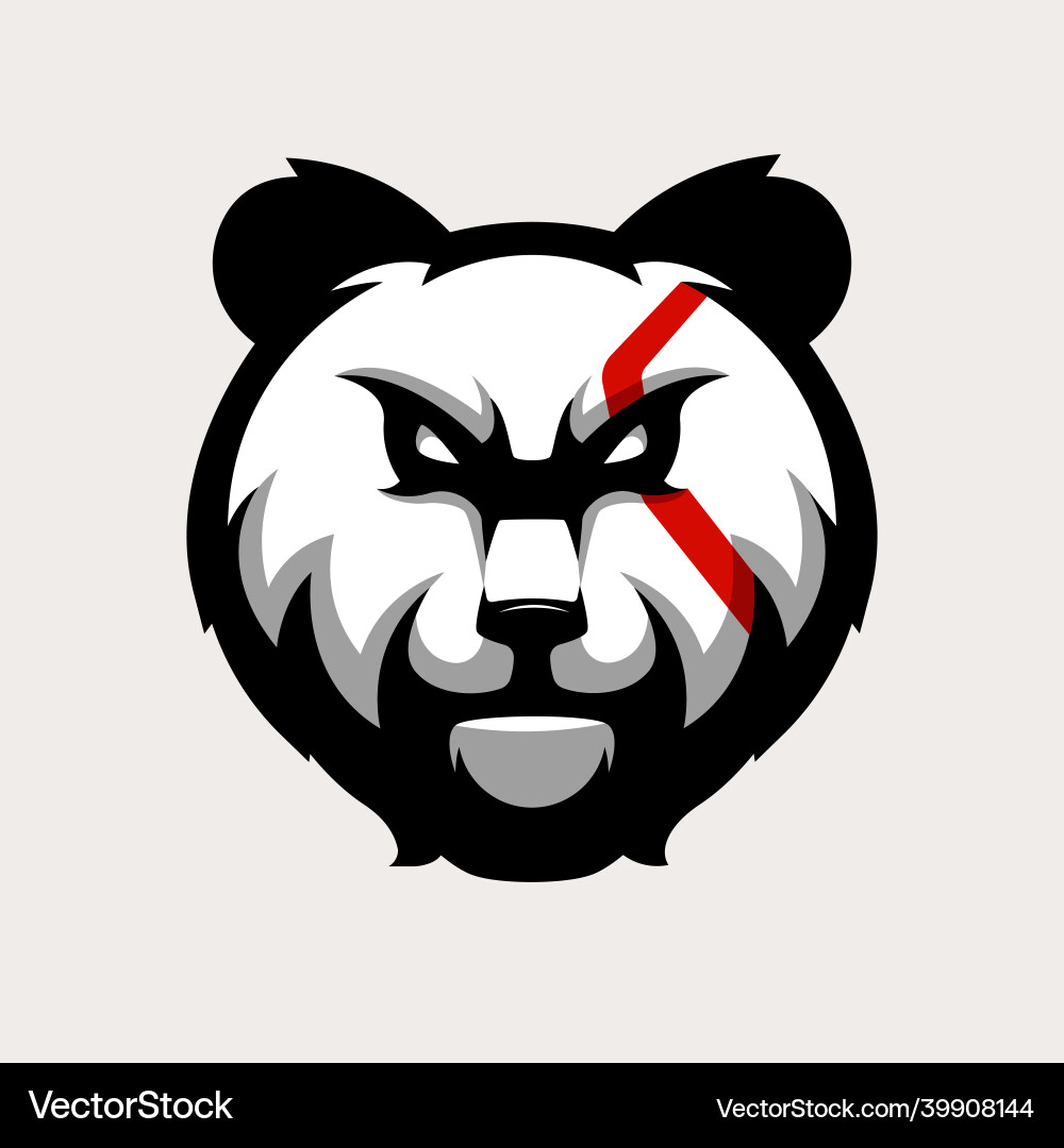 Panda mascot logo Royalty Free Vector Image - VectorStock