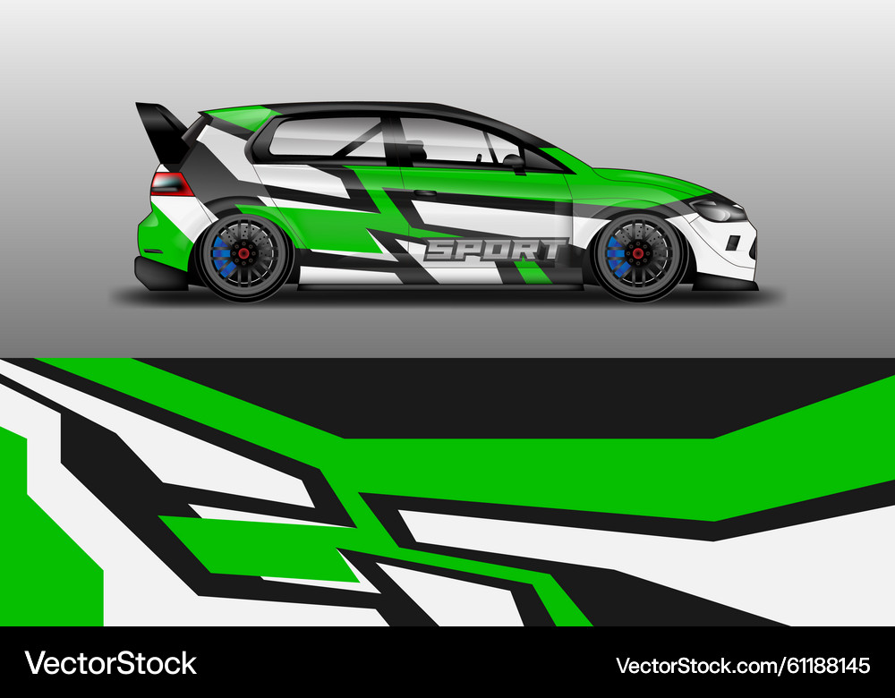 Car Wrap Automotive Graphics – Royalty-Free Vector | VectorStock