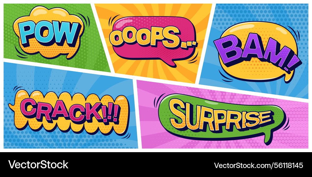 Colorful sticker phrase Royalty Free Vector Image