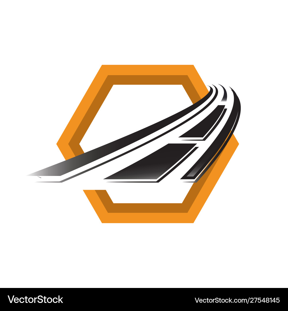 Maintenance road construction logo design Vector Image