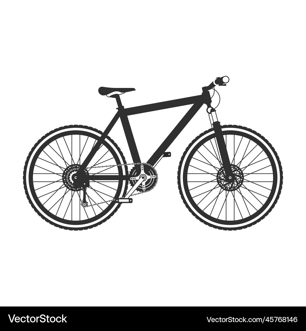 Modern Mountain Bike Icon Royalty Free Vector Image