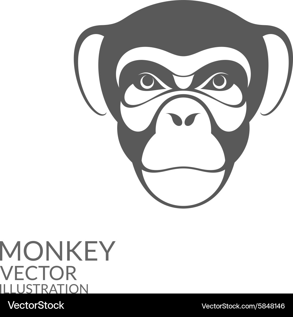 Monkey chimpanzee Royalty Free Vector Image - VectorStock