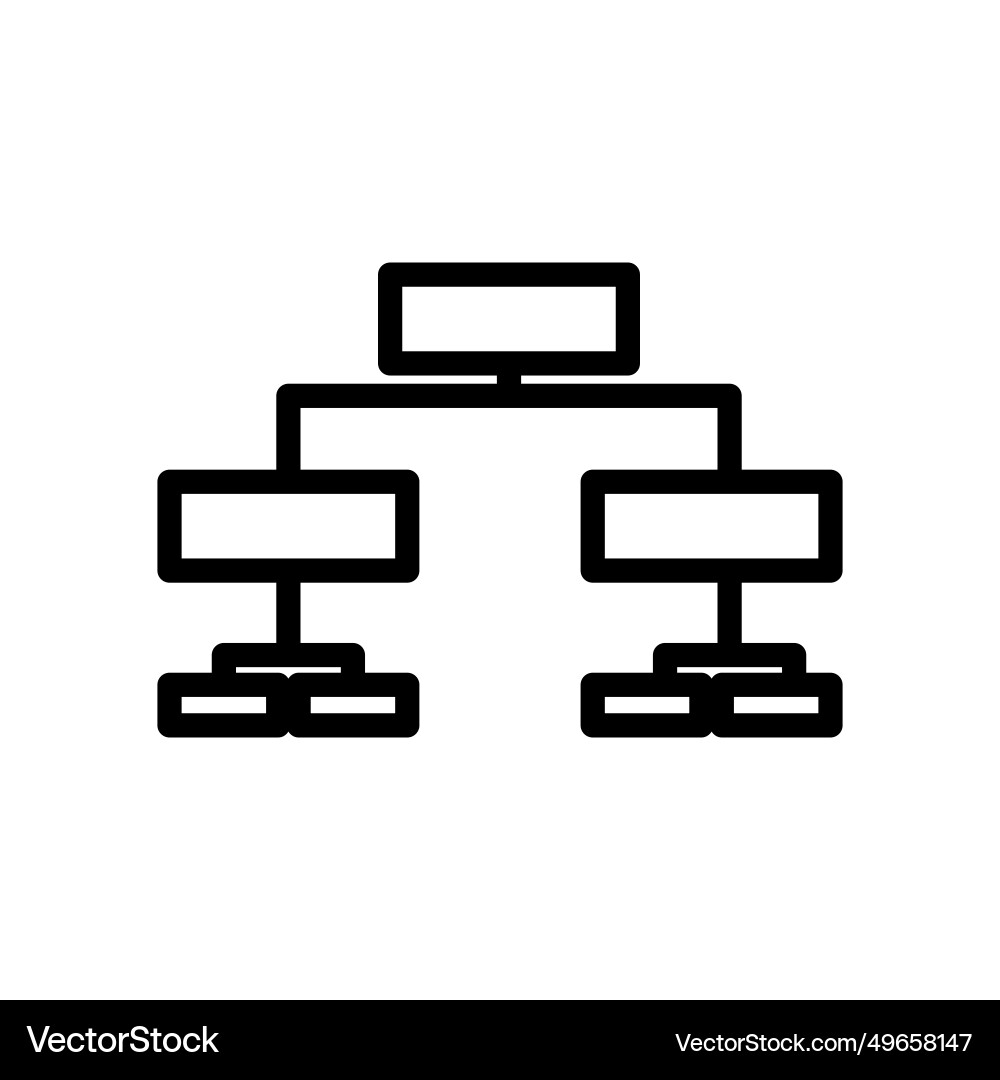 Info graphic structure line logo icon image Vector Image