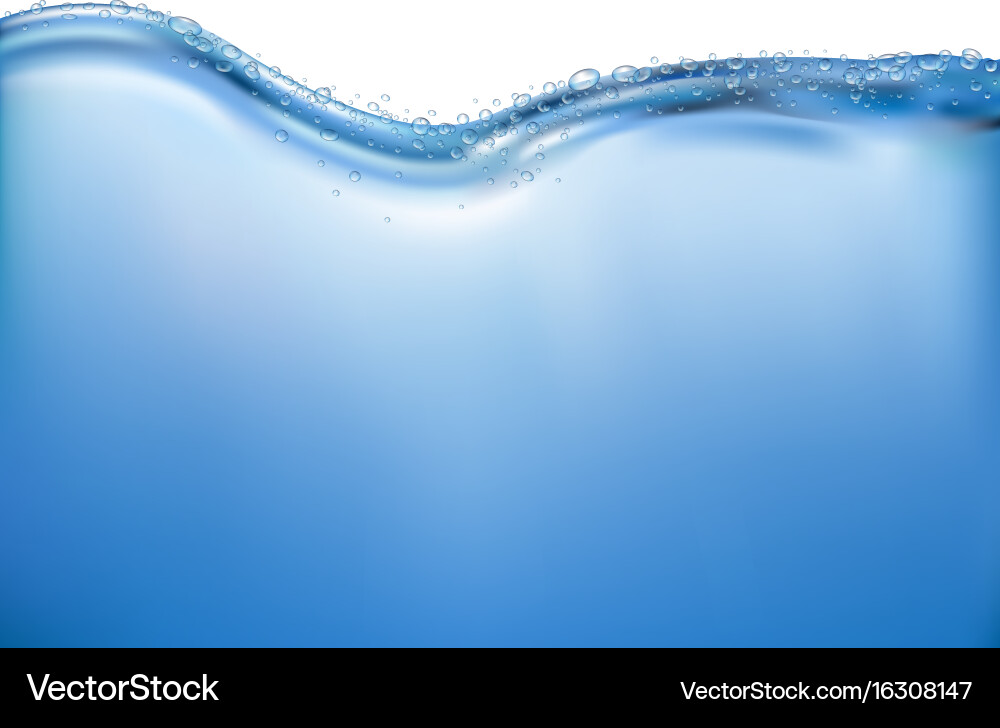 Realistic water Royalty Free Vector Image - VectorStock