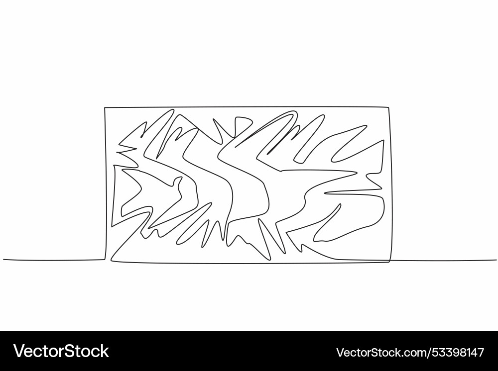 Single continuous line drawing chicken wings Vector Image