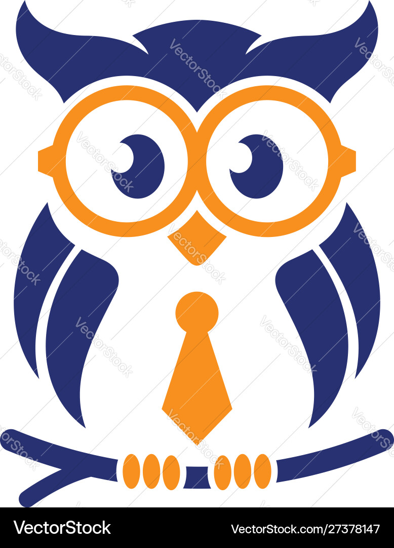 Wise Owl Education Logo Royalty Free Vector Image