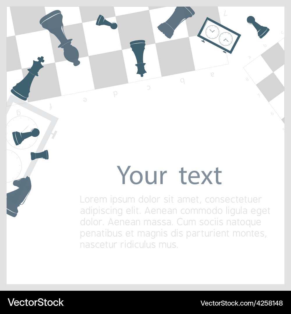 Chess background Royalty Free Vector Image - VectorStock