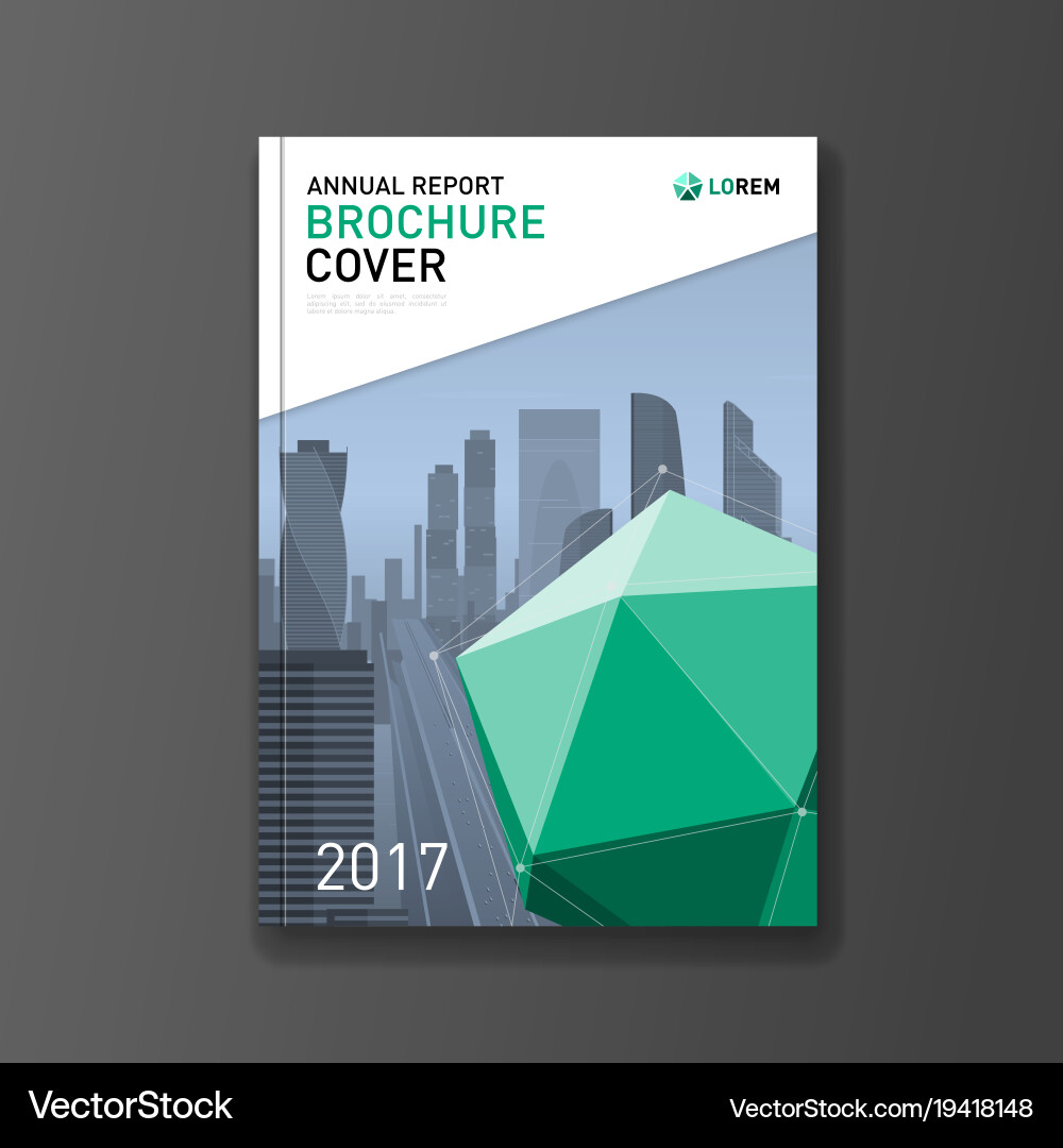 Corporate brochure cover design template layout Vector Image