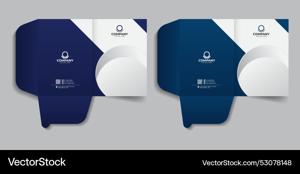 File folder design for your company Royalty Free Vector