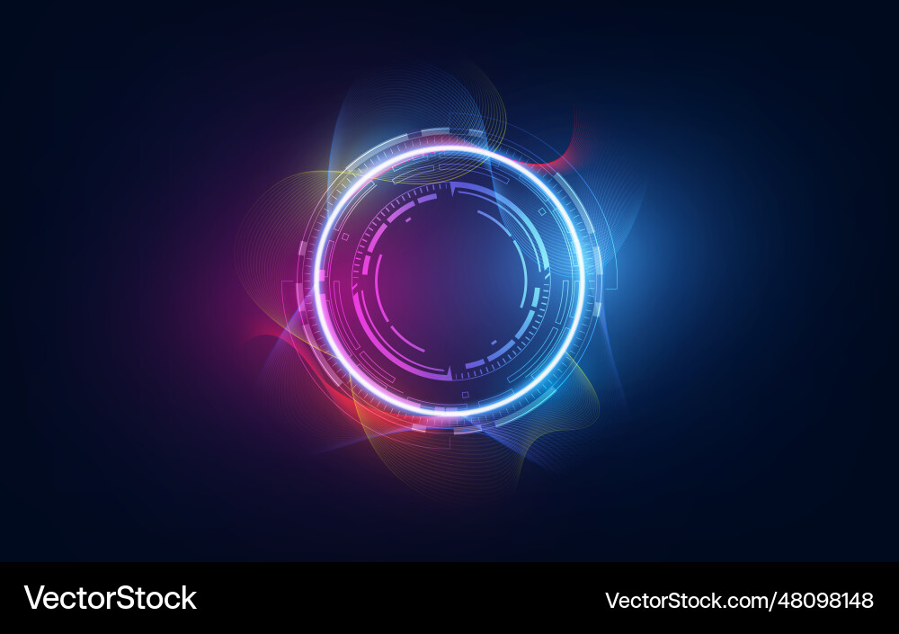 Futuristic Tech Background - Abstract Royalty Free Vector