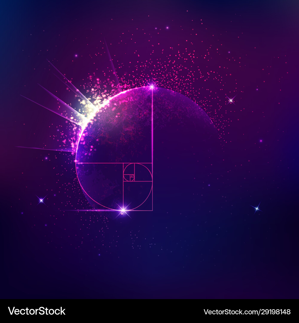 Golden Ratio Cosmos Royalty Free Vector Image - VectorStock