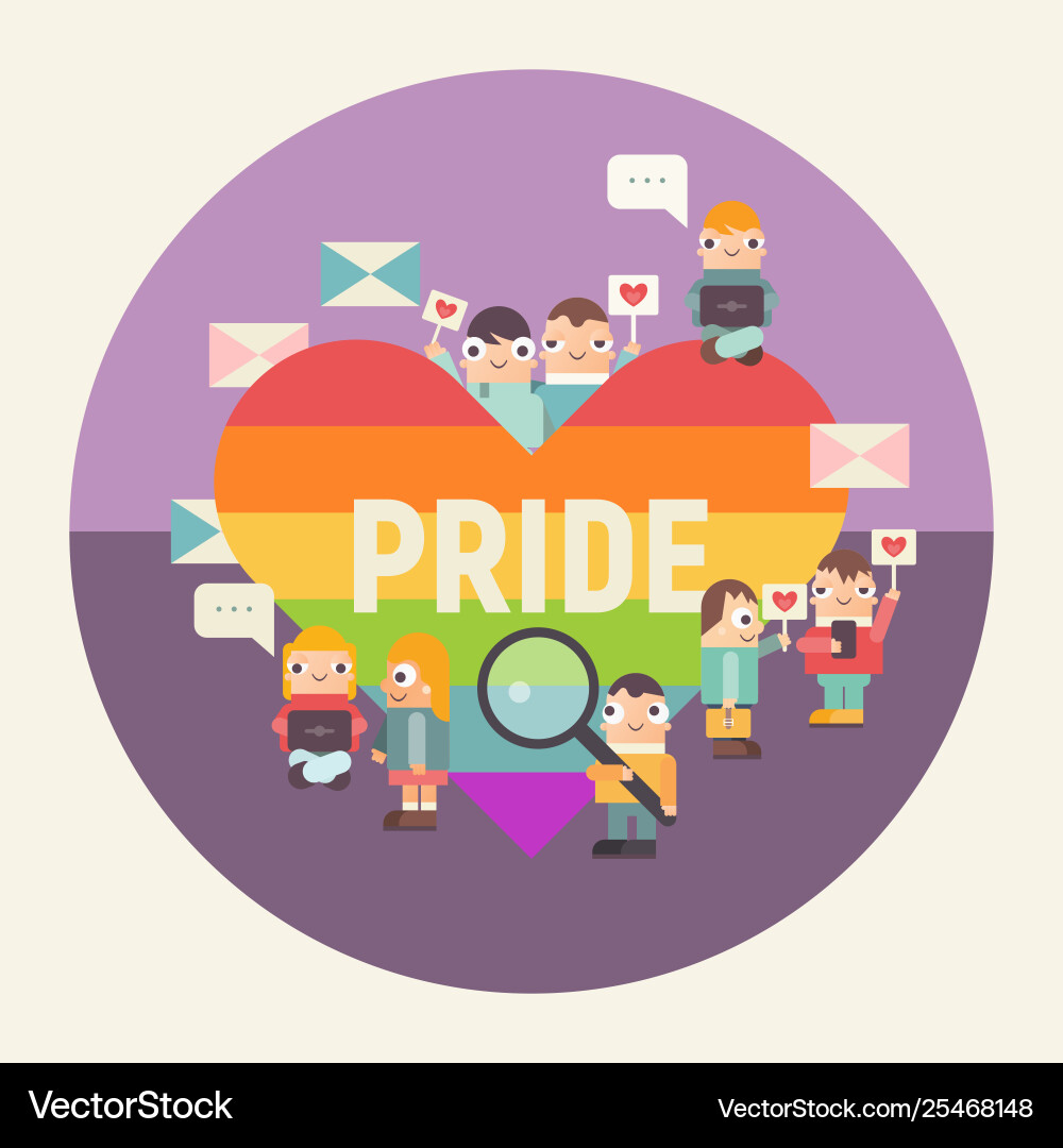 Happy pride Royalty Free Vector Image - VectorStock