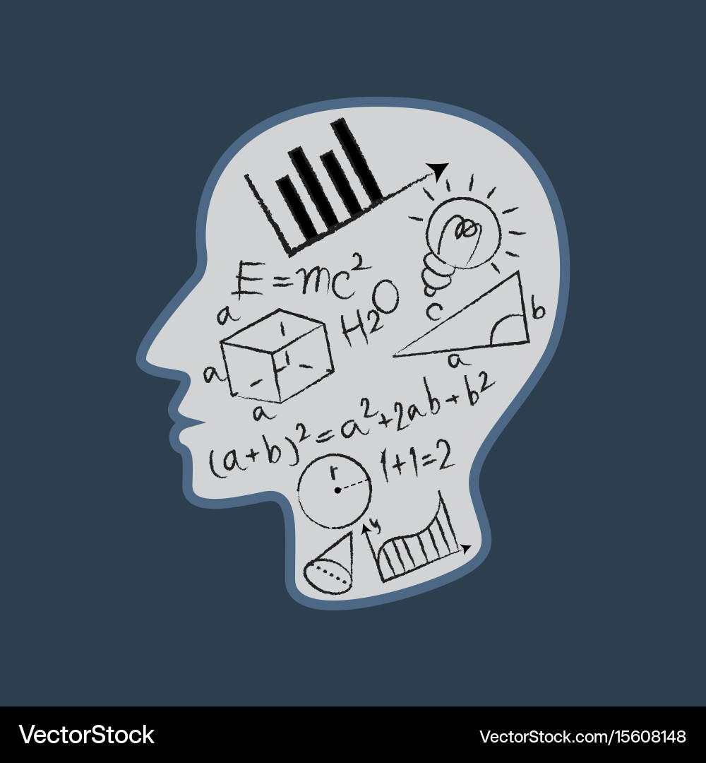 Mathematics logo Royalty Free Vector Image - VectorStock