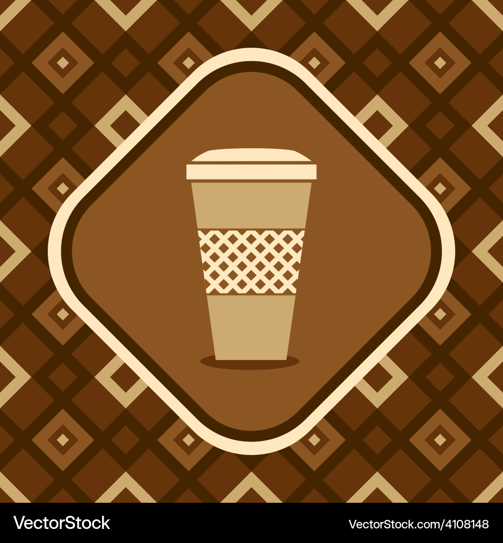 Mug coffee Royalty Free Vector Image - VectorStock