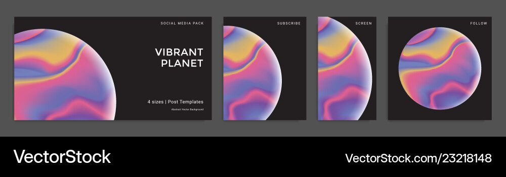 Set of abstract trendy backgrounds Royalty Free Vector Image