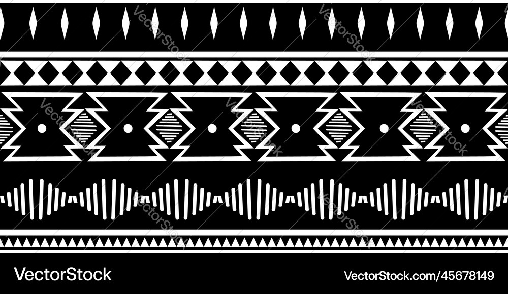 Geometric Tribal Pattern Royalty Free Vector Image